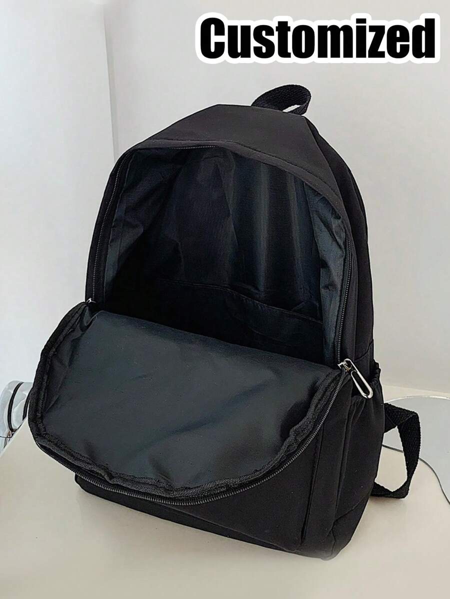 1pc Customized Backpack, Custom Personalized Photos And Text Backpack ...