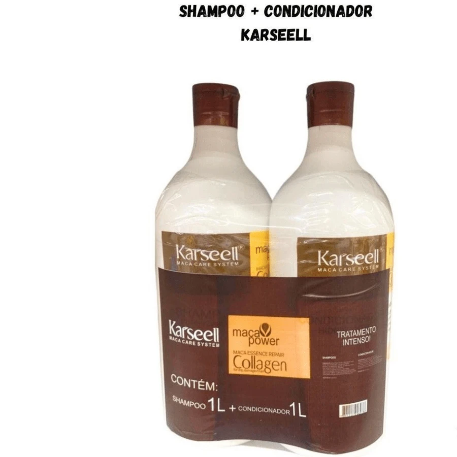 Karseell Kit 1 Collagen Maca Power Mask 500g + Shampoo 1L + Conditioner ...