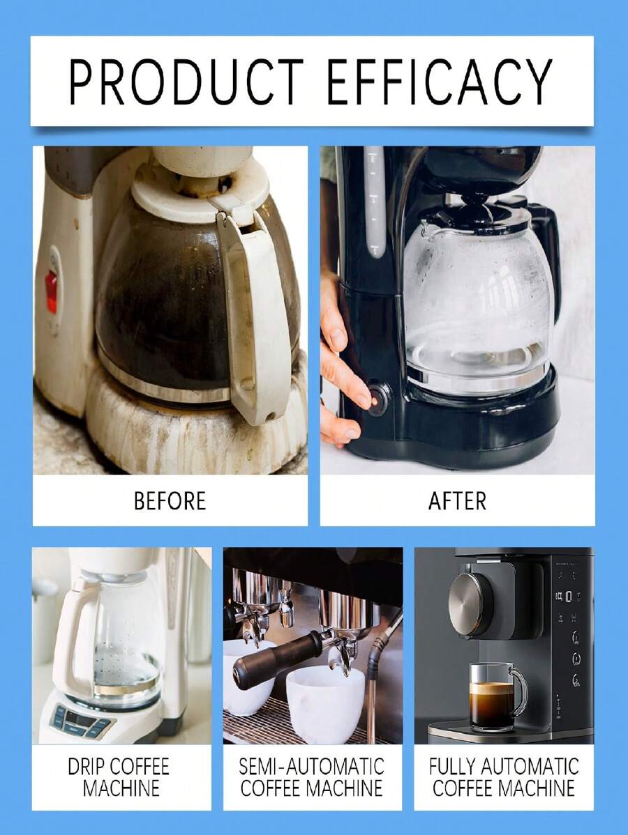 Coffee Machine Descaling Effervescent Tablets, Clean Limescale And ...