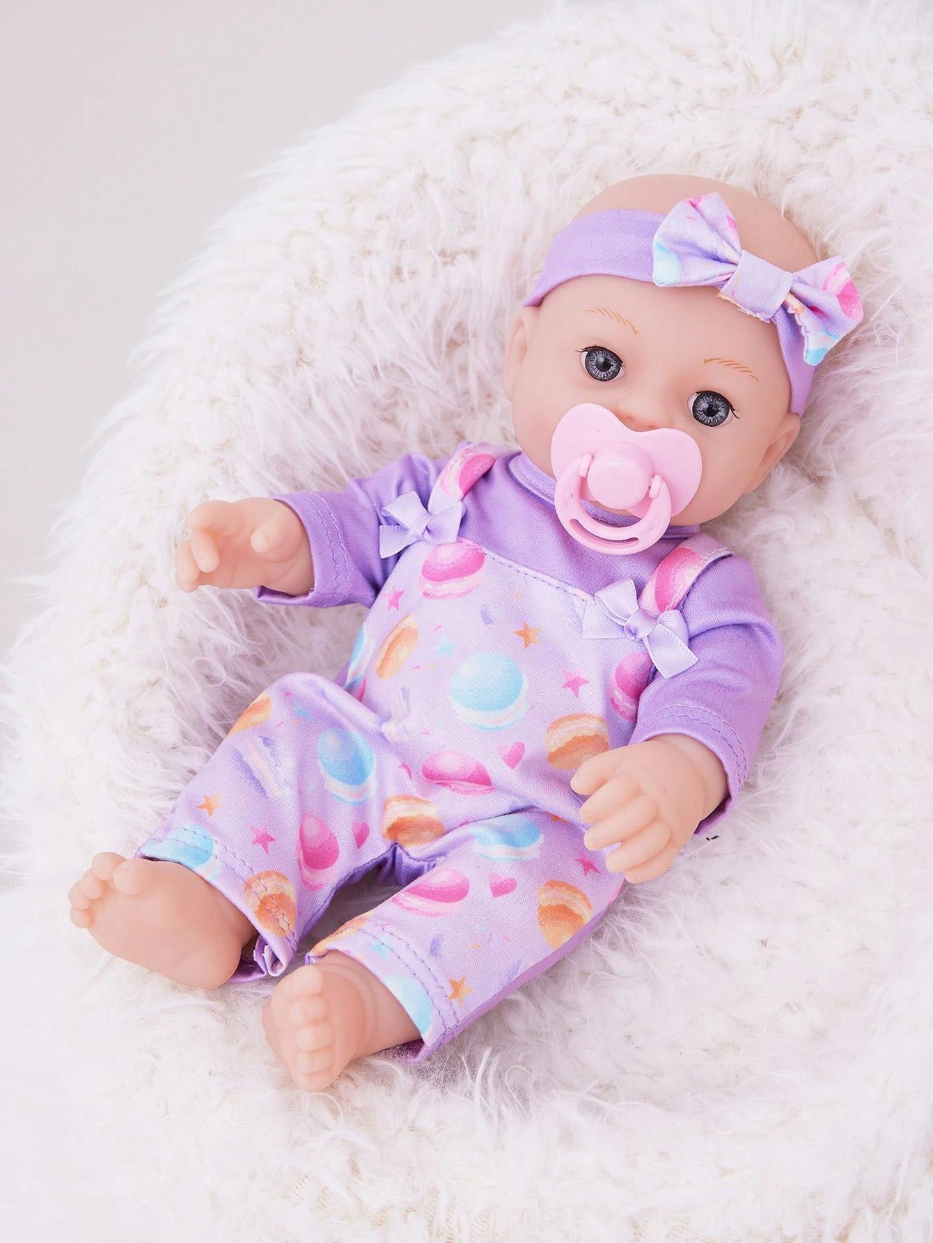 12-Inch Reborn Doll, Realistic Doll Plush Doll, Pretend Play Doll, With ...