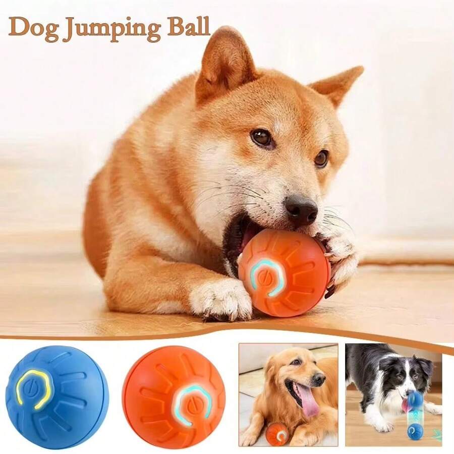 Automatic Pet Interactive Jumping Ball, Smart Dog Chasing Toy, Auto ...
