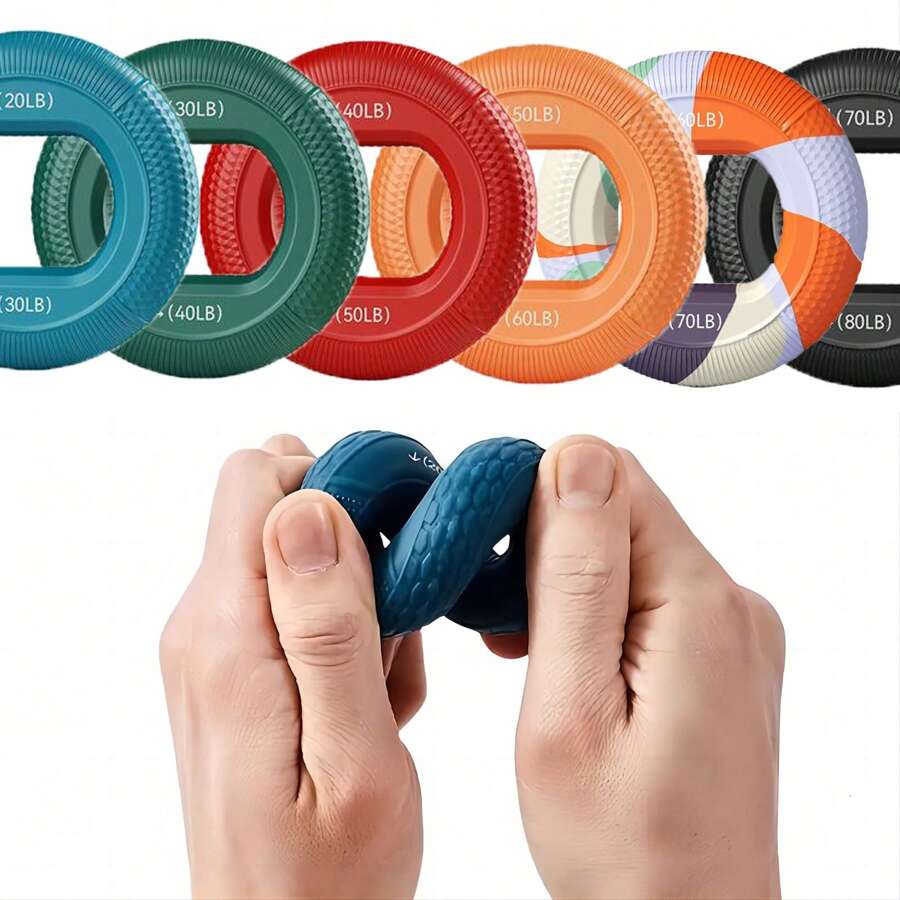 Silicone Finger Gripper Ring Hand Muscle Strengthener Ring Wrist Finger ...