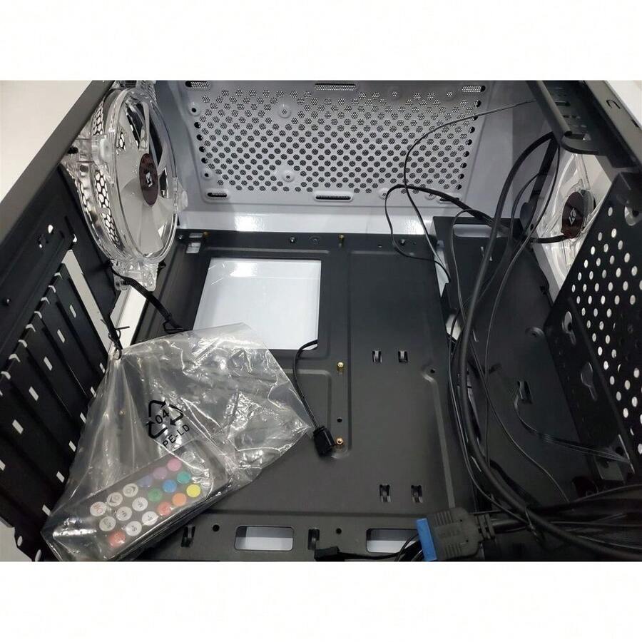 PC Case ATX Pre-Install 4 ARGB Fans Tower Gaming PC Glass Side Panel ...