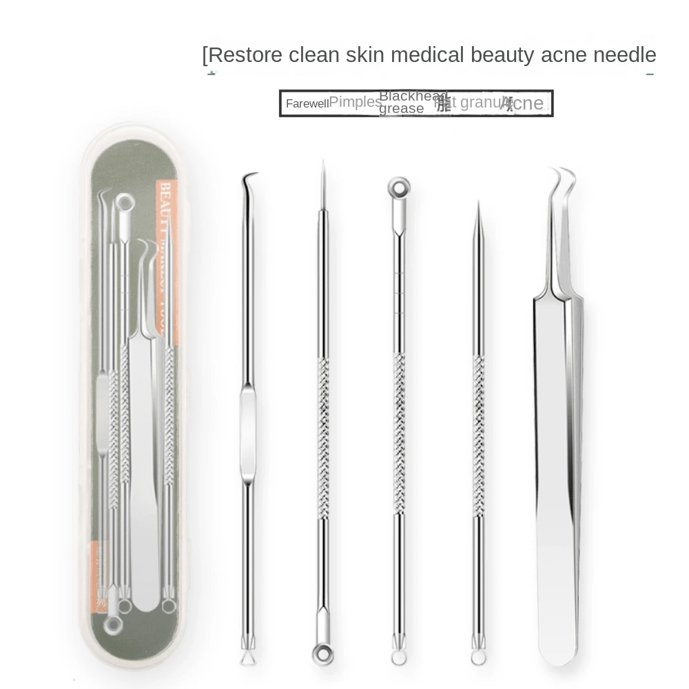 5-In-1 Acne Removal Tool Set - Includes Blackhead Remover Tool, Pimple ...