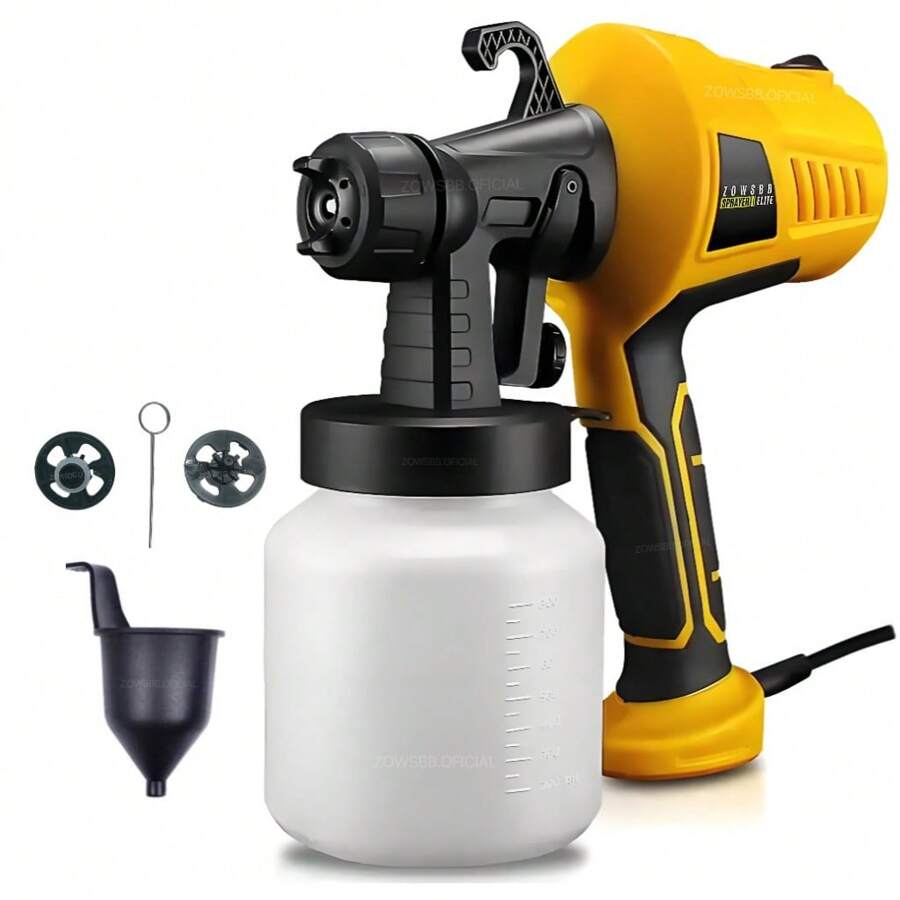Paint Gun Electric Sprayer 110v 750W Powerful Sprayer 800ML Paint Gun ...
