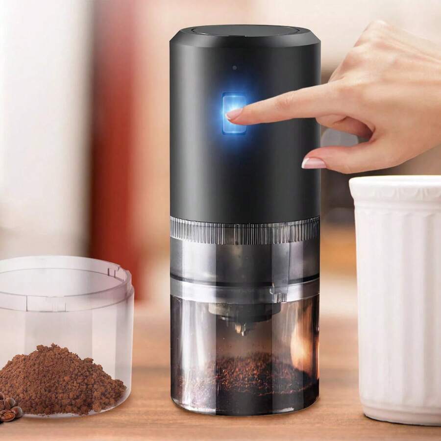 Electric Coffee Grinder USB Rechargeable Coffee Grinder Portable Home ...