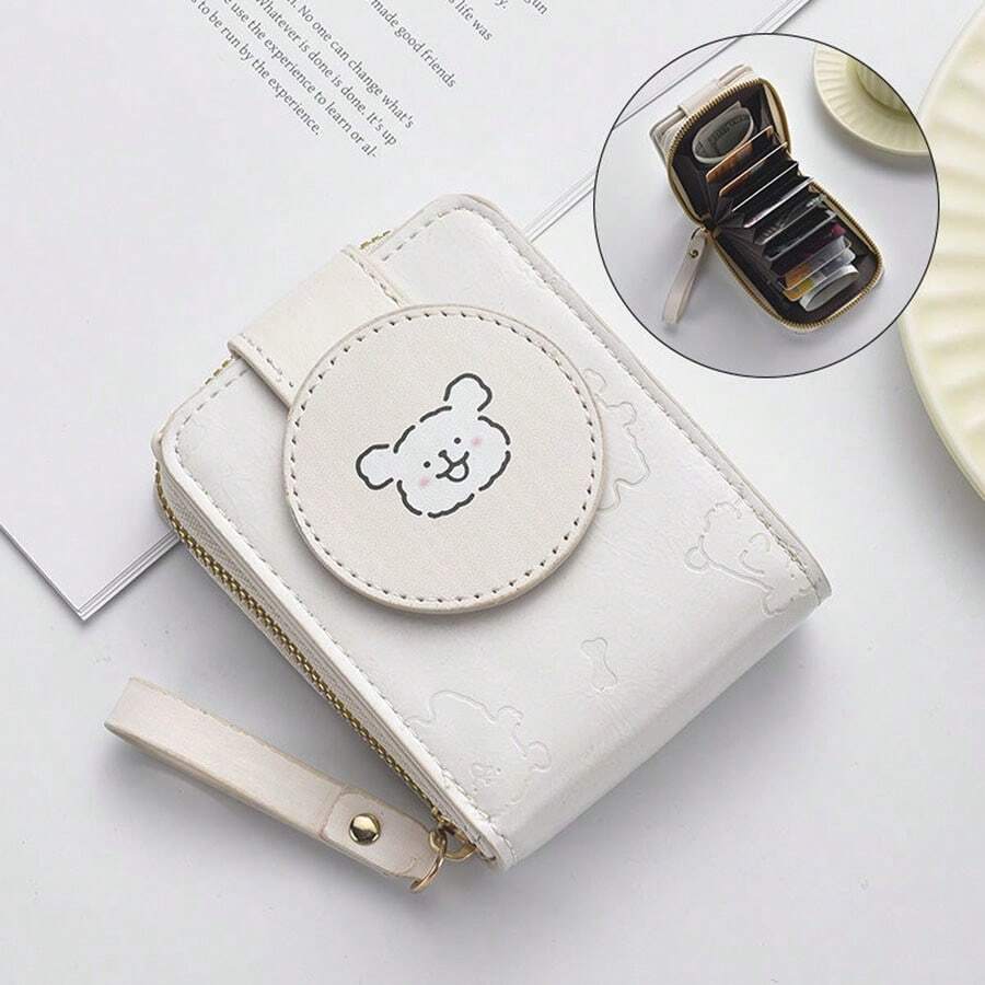 Cute Dog Shape Wallet Holder All-In-One Large Capacity Organizer Coin ...