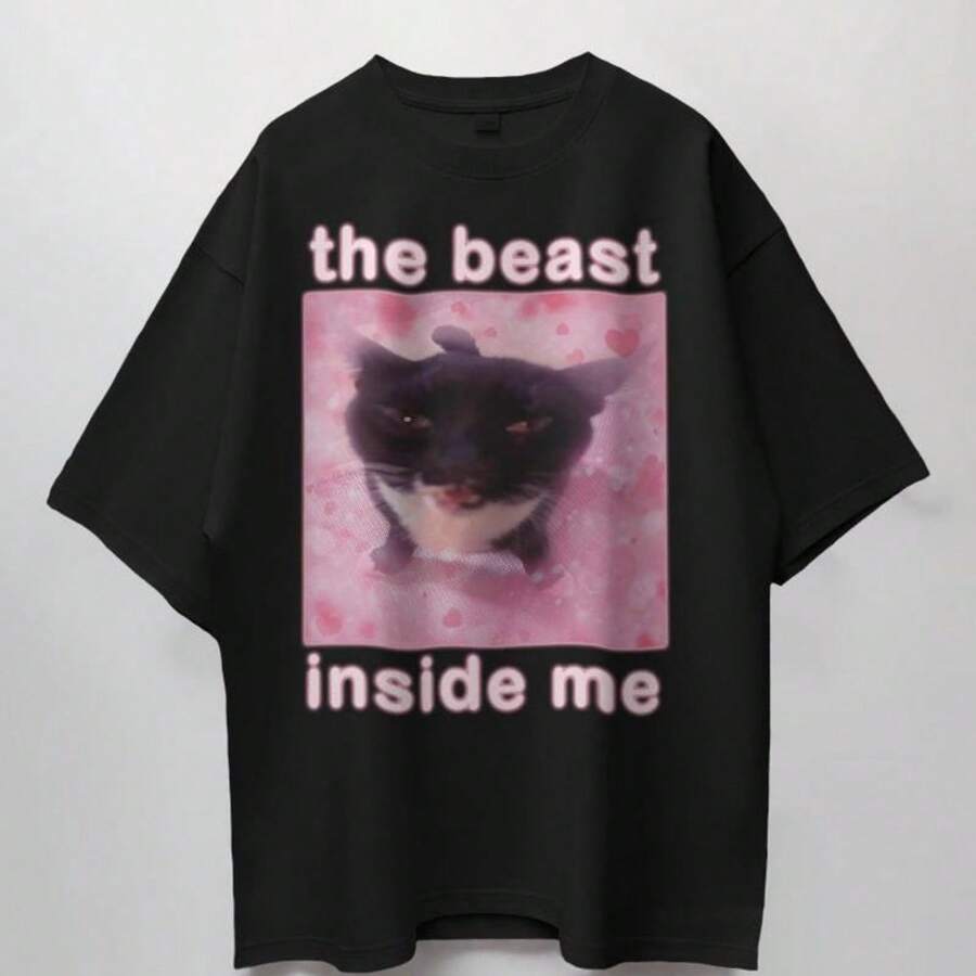 The Beast Inside Me Funny Cat Meme Printables Png Digital Files Dank ...