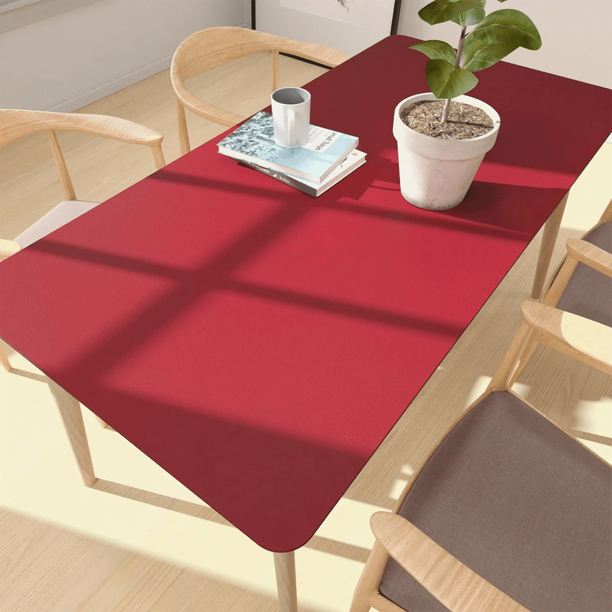 1pc Frosted Red Contact Paper, Waterproof, Oil-Proof, Easy To Clean ...