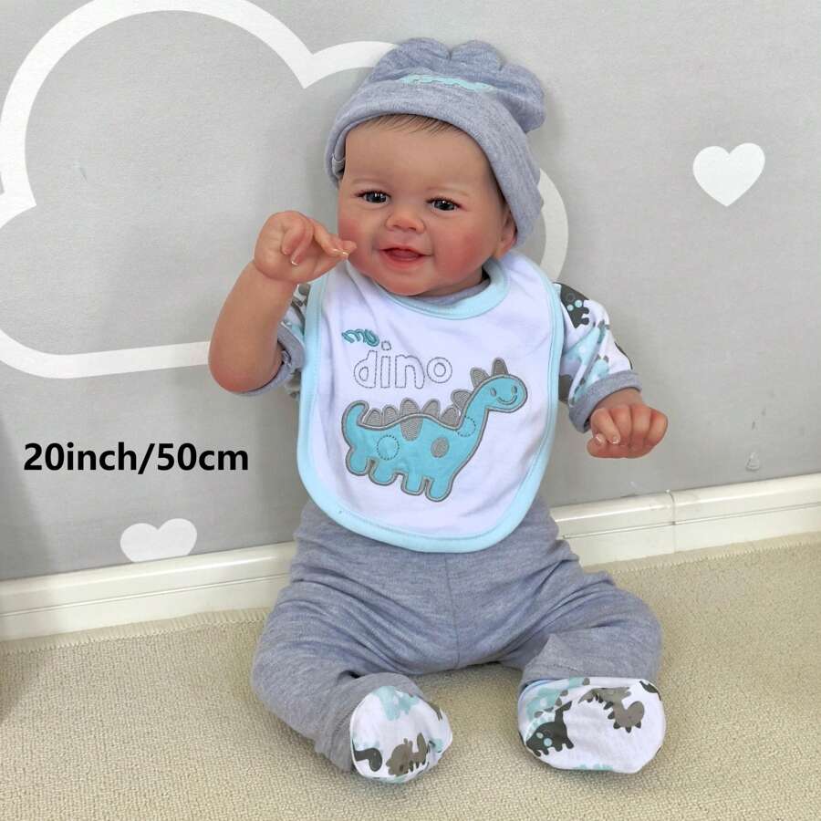 NPK 50CM Peaches Soft Body Lifelike Reborn Baby Doll With 3D Skin ...