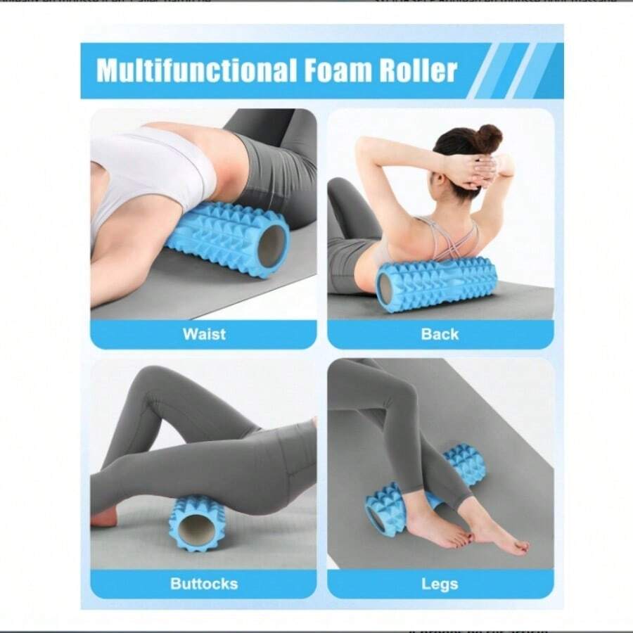 33CM EVA Foam Roller Yoga Stick Deep Tissue Massage Roller Suitable For ...