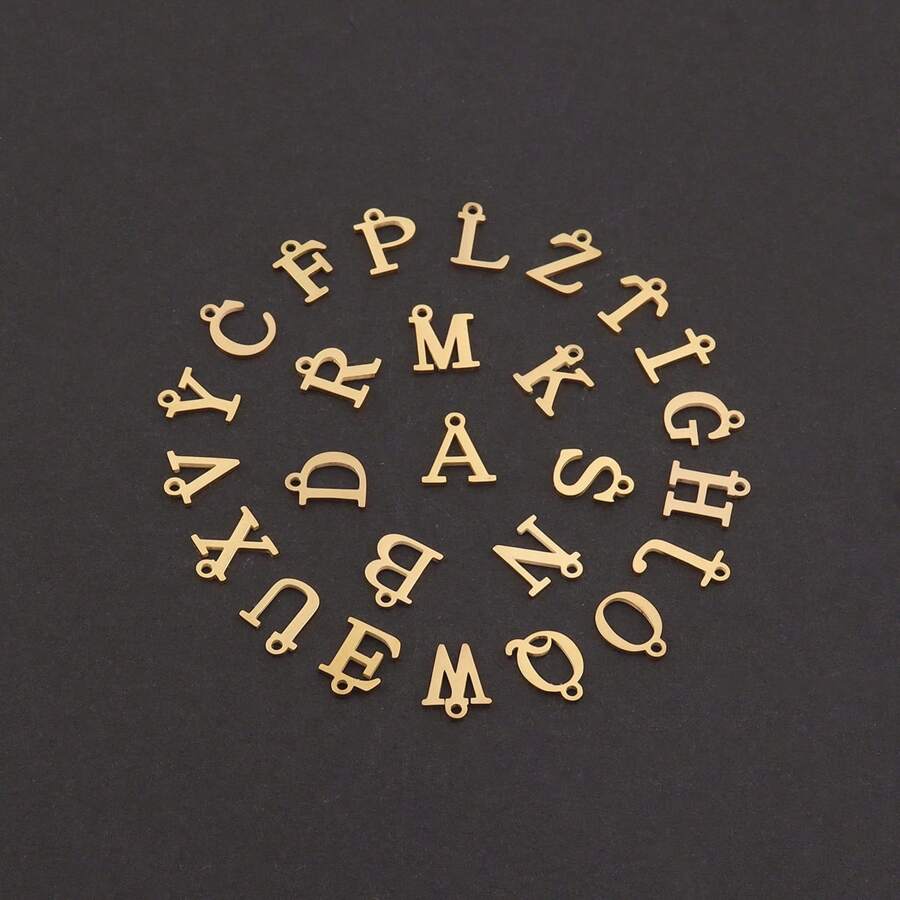 1pc New Classic Initial Infinite Symbol Clasps Gold Color Stainless ...