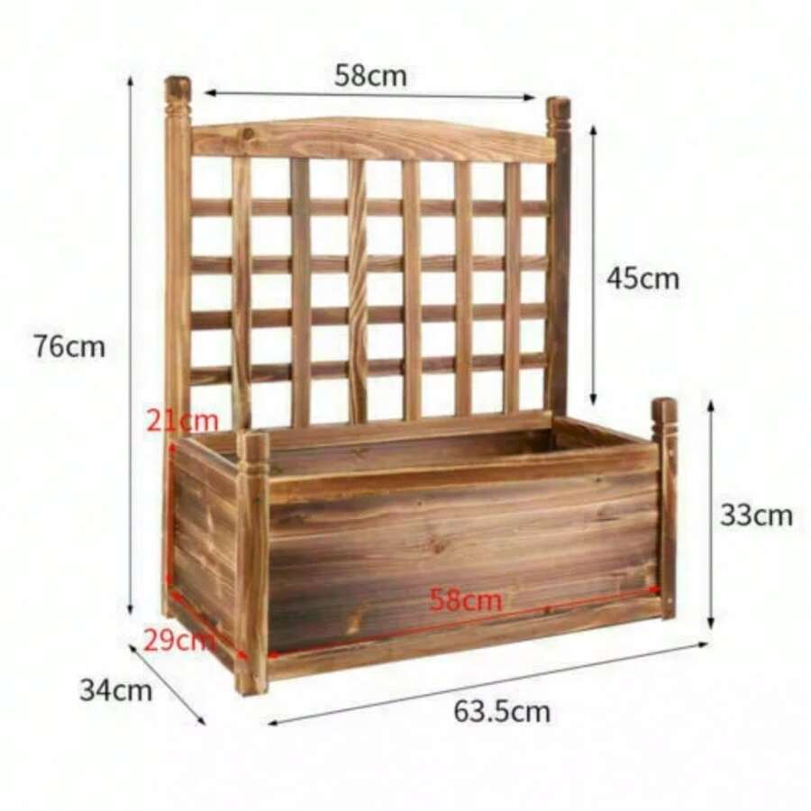 Free-Standing Planter Box With Trellis For Indoor And Outdoor Use ...