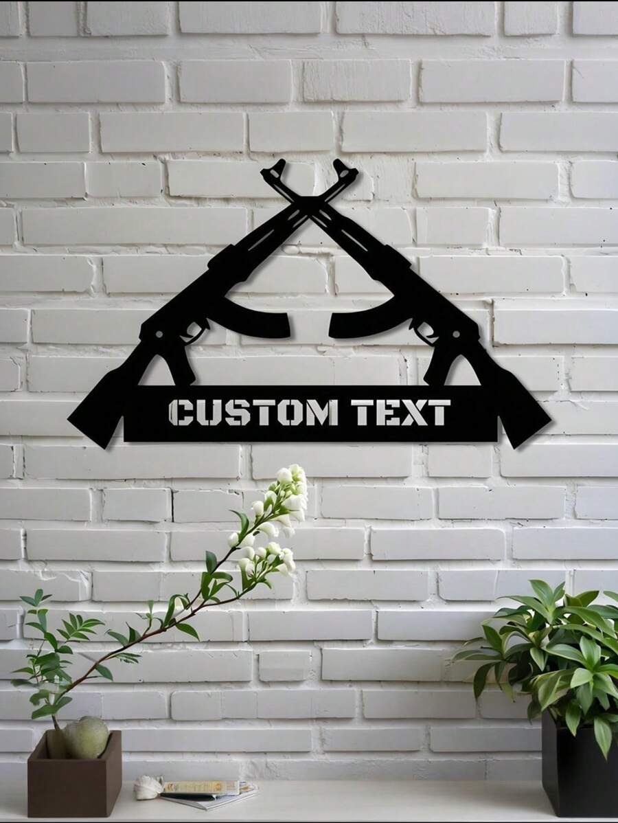 1 Piece Of Customized Personalized Rifle Wall Art, Customizable Hunting ...