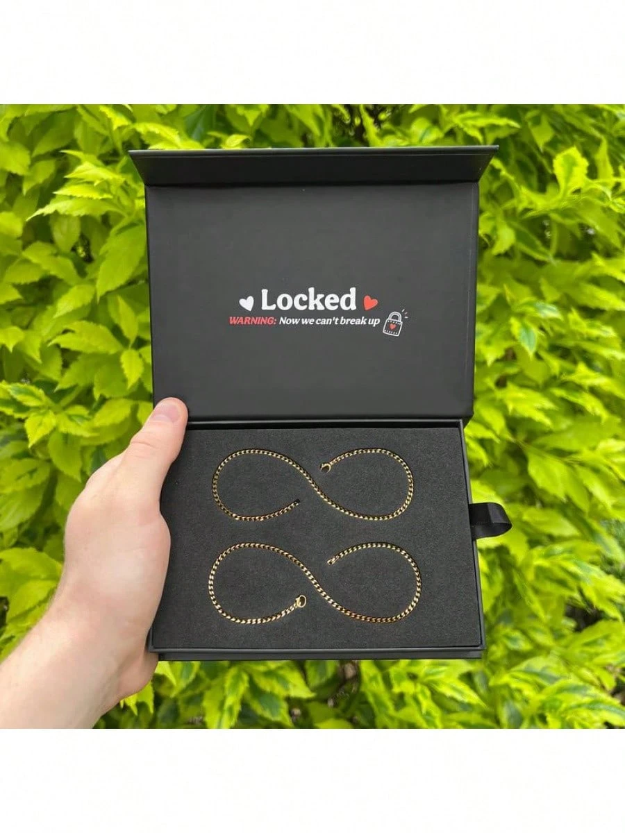 [Valentine's Day Gift] - Locked Unisex Permanent Couples Bracelets With ...