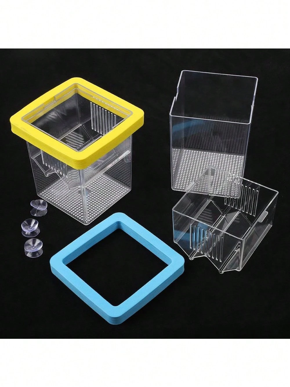 Acrylic Fish Breeding Isolation Box Aquarium Breeder Feeder Fish Tank ...
