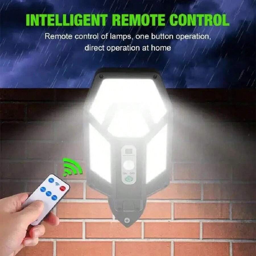 12000LM Solar Lamp Outdoor Sunlight Motion Sensor 8m Remote Control ...