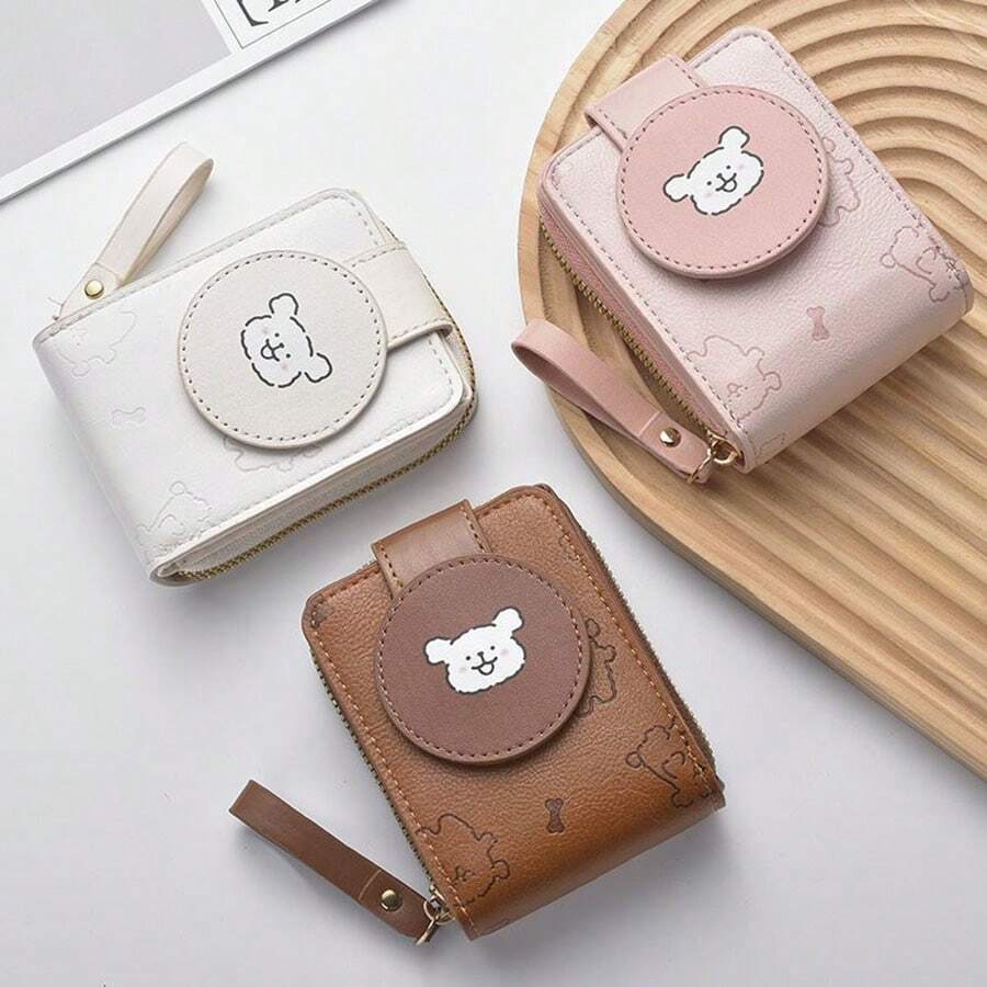 Cute Dog Shape Wallet Card Holder All-In-One Large Capacity Card ...