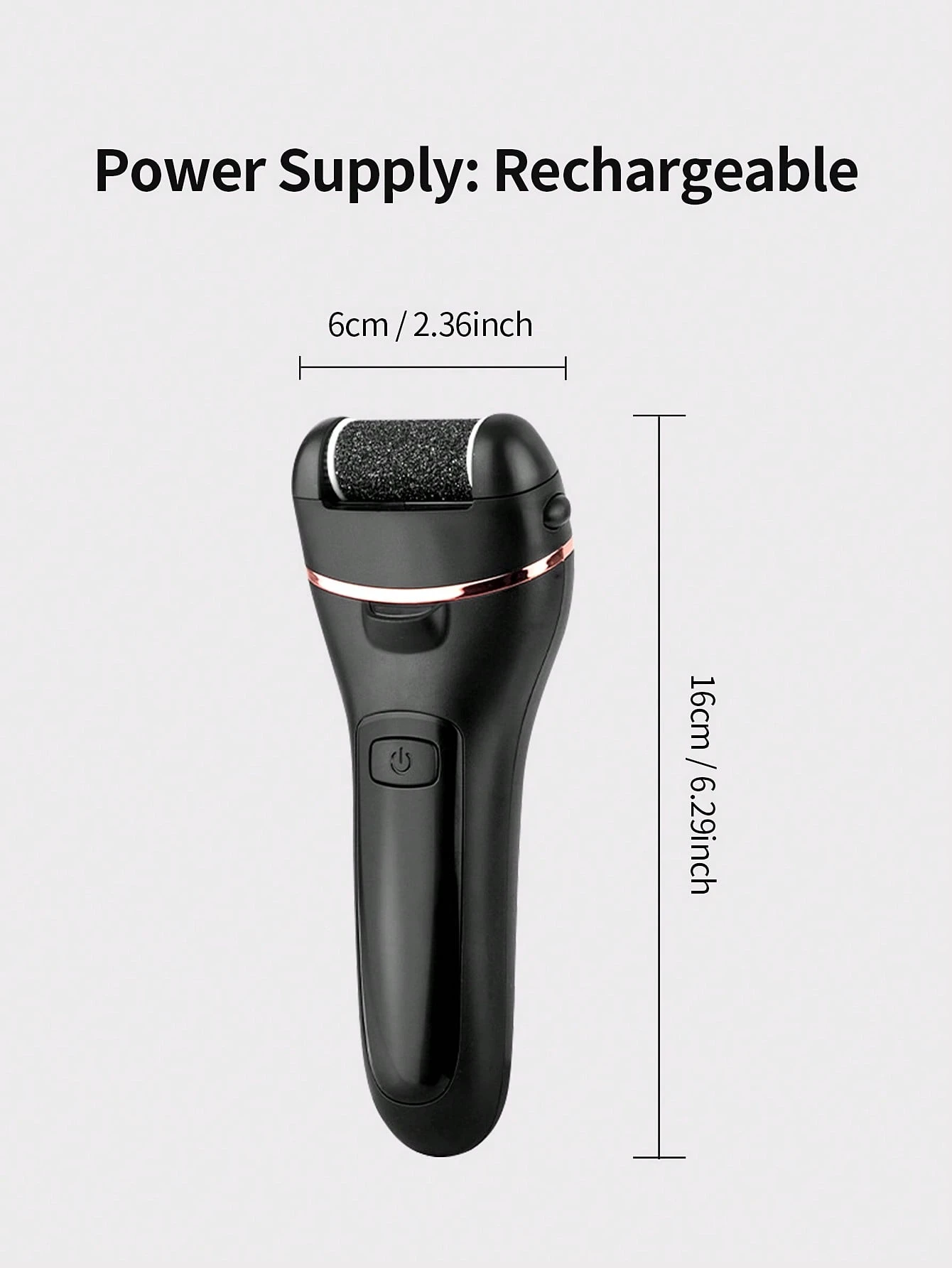 HB Rechargeable Callus Remover Kit, Including 3 Replacement Heads ...