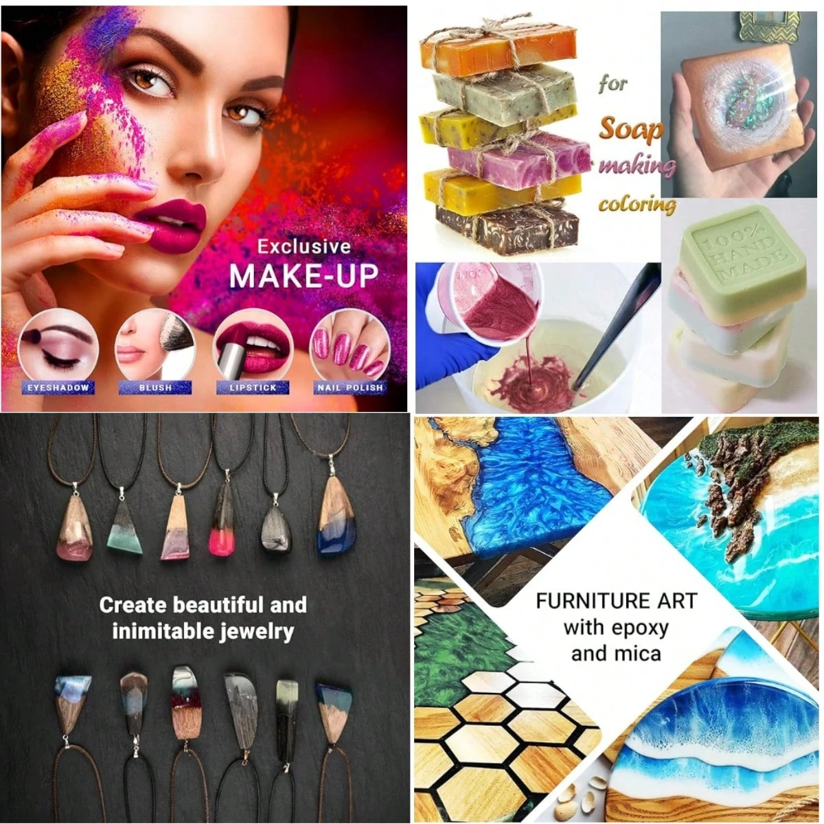 30 Color Options Epoxy Resin Pigment Dye (Random Sticker, Color ...