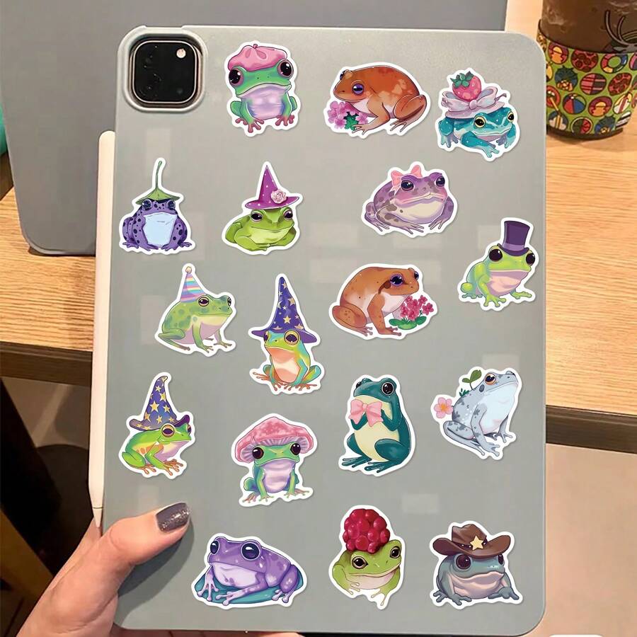 50Pcs Silly Frog Stickers Vinyl Aesthetics Stickers Scrapbook ...