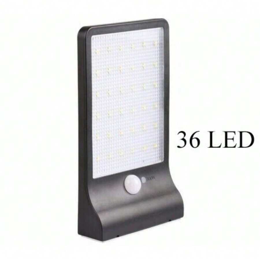 US 60 LED Solar Dimmable Wall Street Light PIR Motion Sensor Outdoor ...