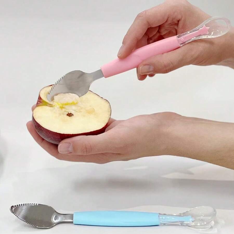 2-In-1 Fruit Zest Spoon And Buba Silicone Spoon | Mode de Mujer | SHEIN ...
