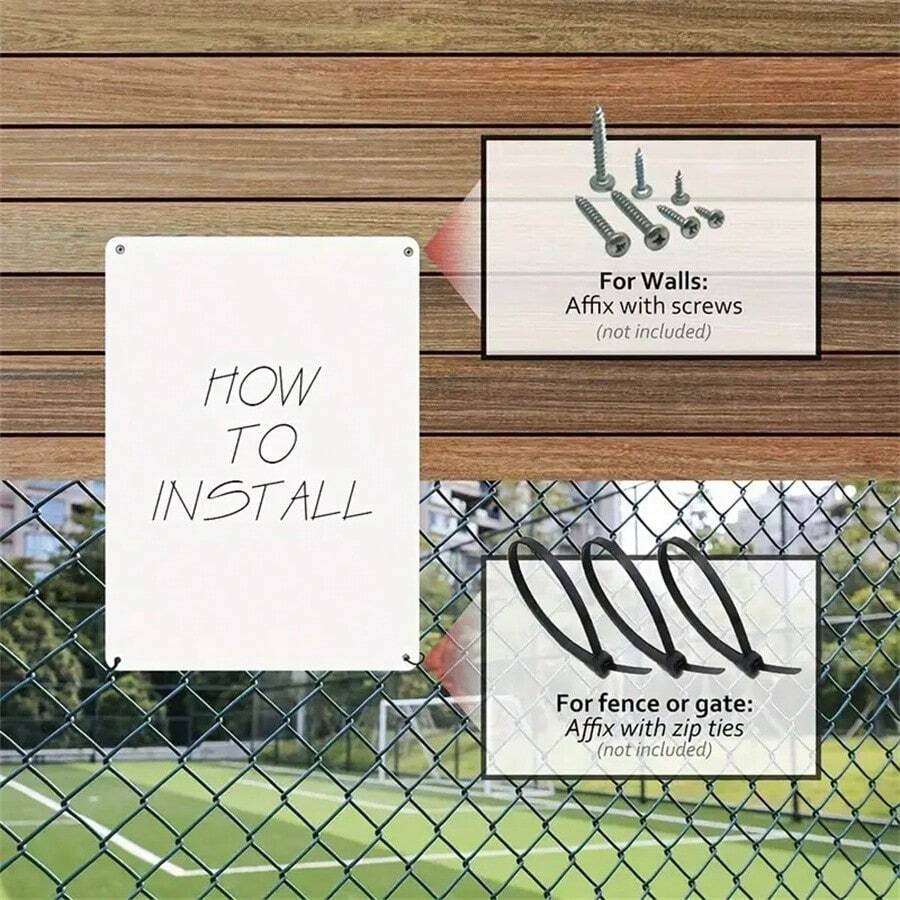 1pc Funny No Trespassing Metal Sign - 12X8 Inch Vintage Tin Sign, 'I Own Firearms And A Backhoe ...