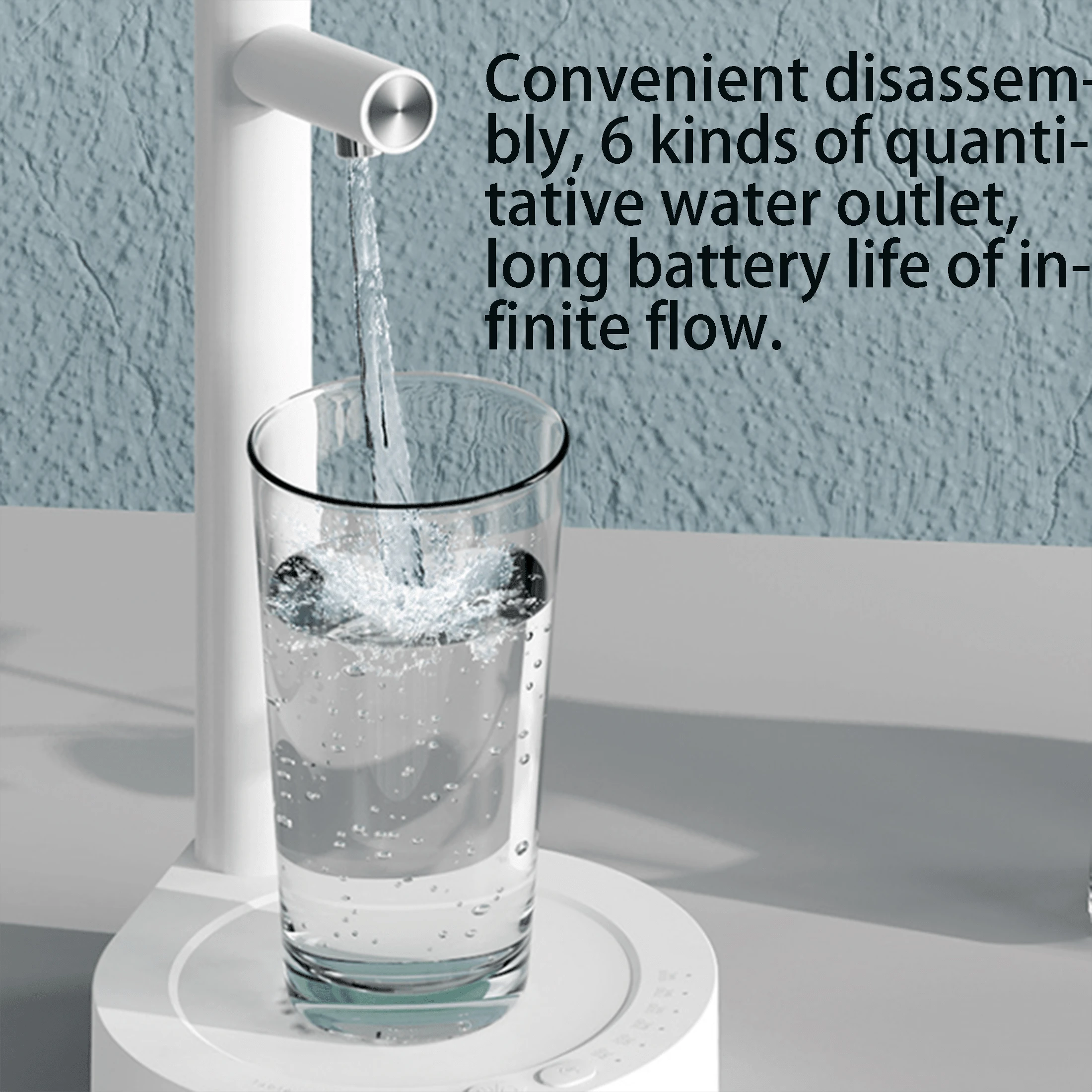 New Intelligent Desktop Water Pump Black And White Bottled Water ...