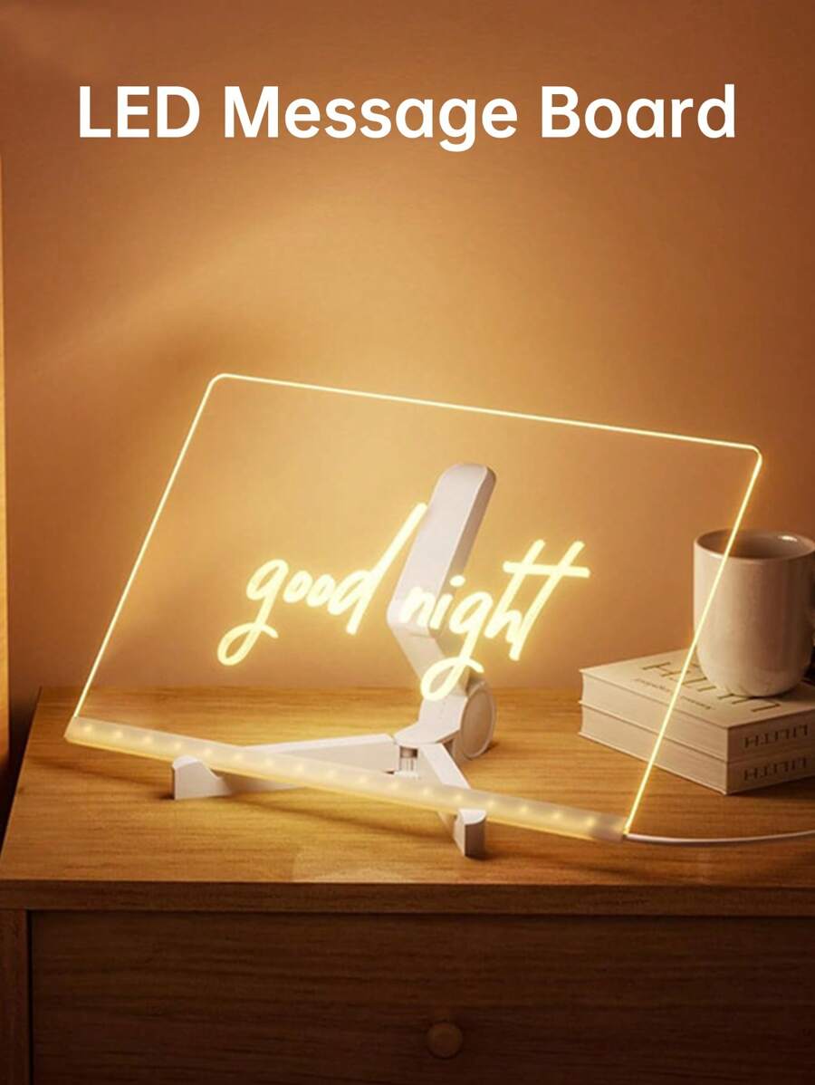 14.2-Inch Erasable DIY Acrylic Transparent LED Light Drawing Board ...