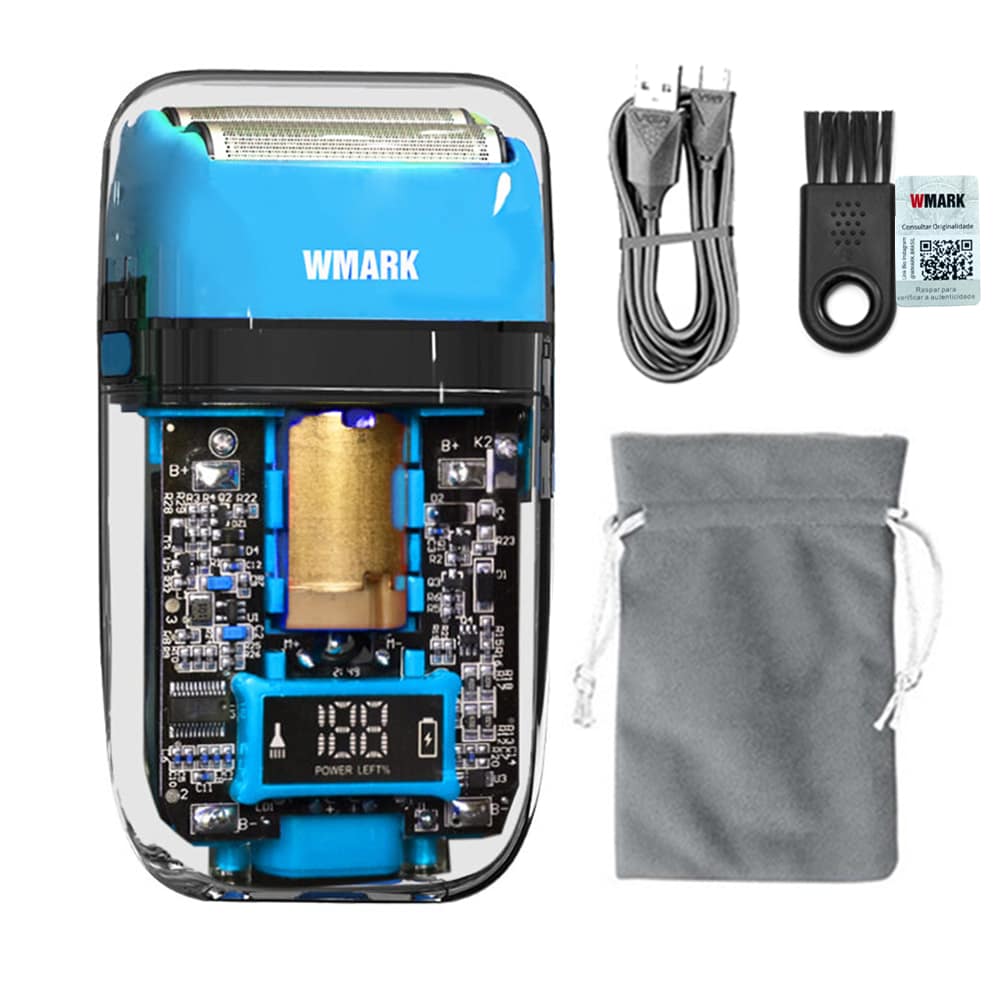 Wmark Maquina Shaver Wmark Ng 988 Azul Barbeador Finalização | SHEIN Brasil