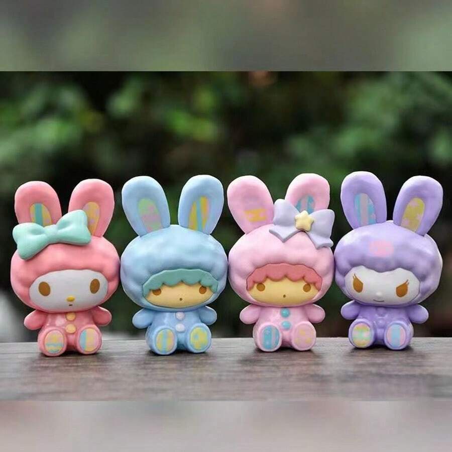 Sanrio Sanrio Rabbit Series PVC Blind Box Figurines, Sitting Posture ...