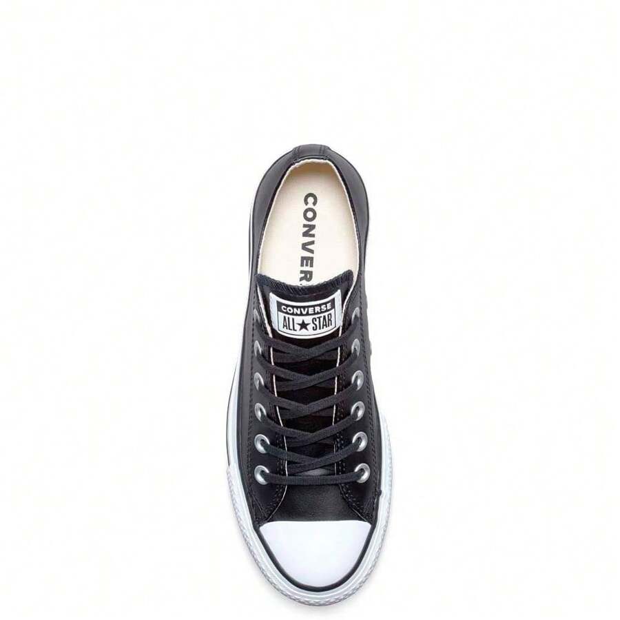 Converse Chuck All Stern Platform Lift LEDER Sneaker - Schwarz-Weiß ...