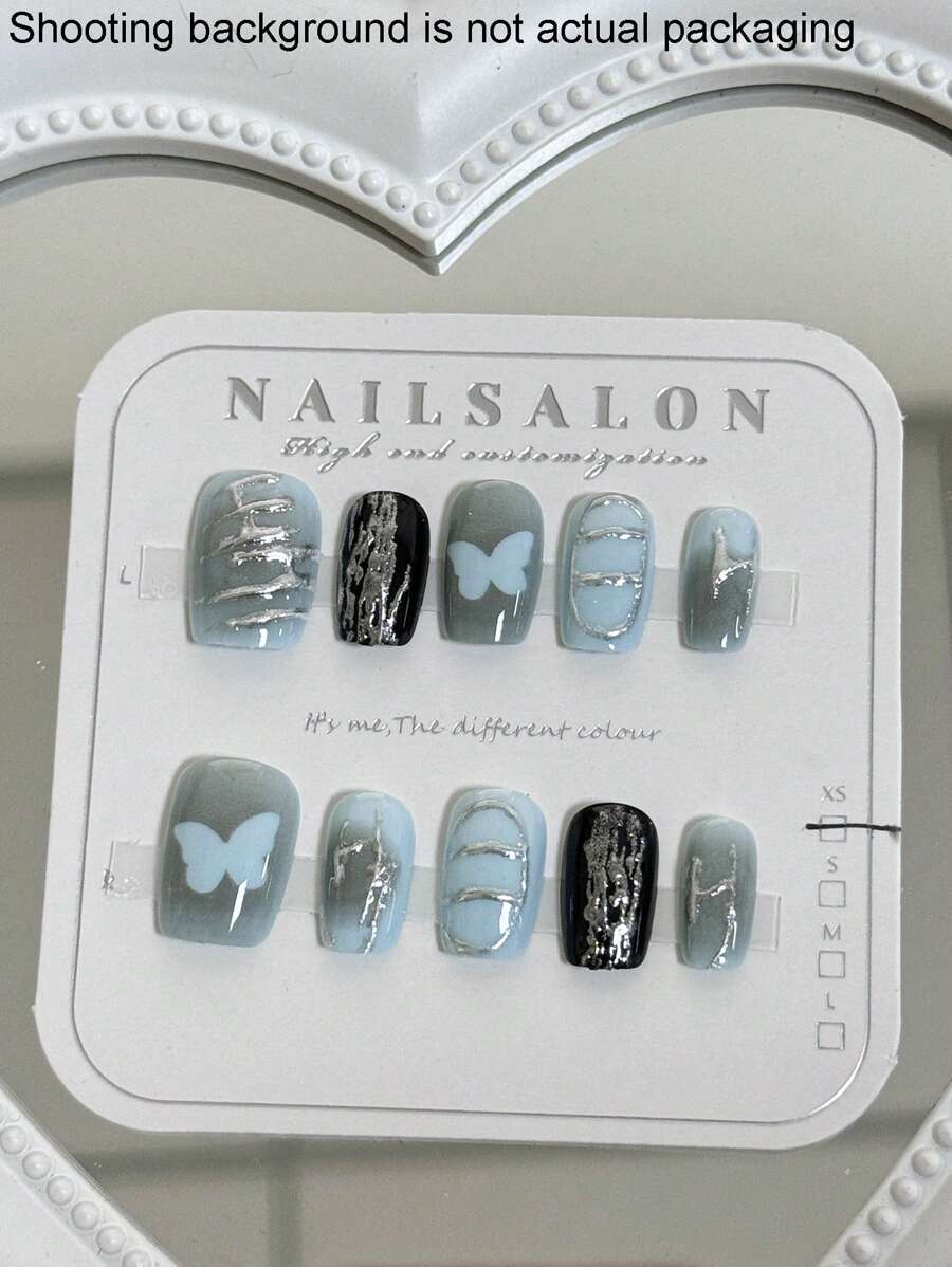 10pcs Cyber Punk Spray Gun Phantom Butterfly Handpainted Y2K Flattering ...