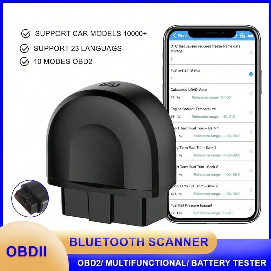 On-BDII Auto Diagnostic Tool V1.5 On-BD2 Scanner Bluetooth-Compatível 5 ...