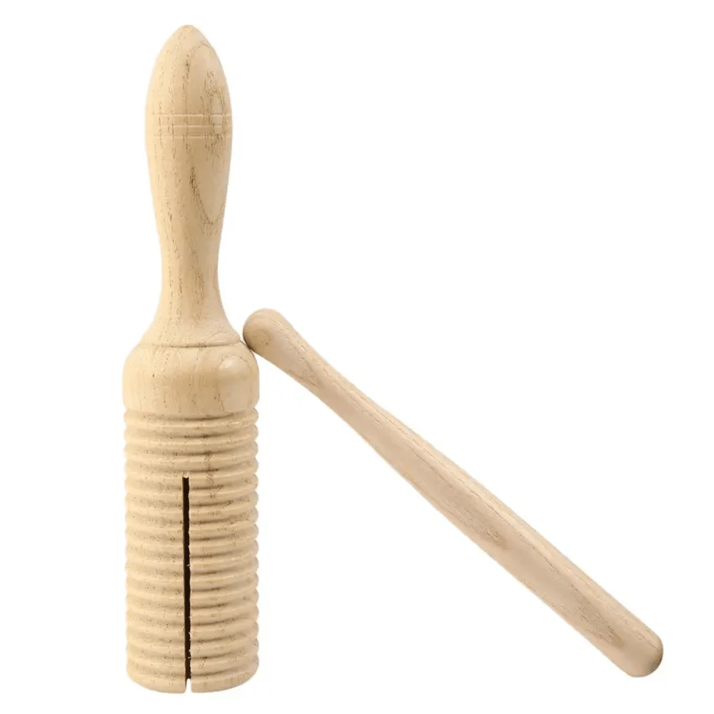 Educational & Fun Wooden Tube Percussion Toy - Single Spiral Ring Drum ...
