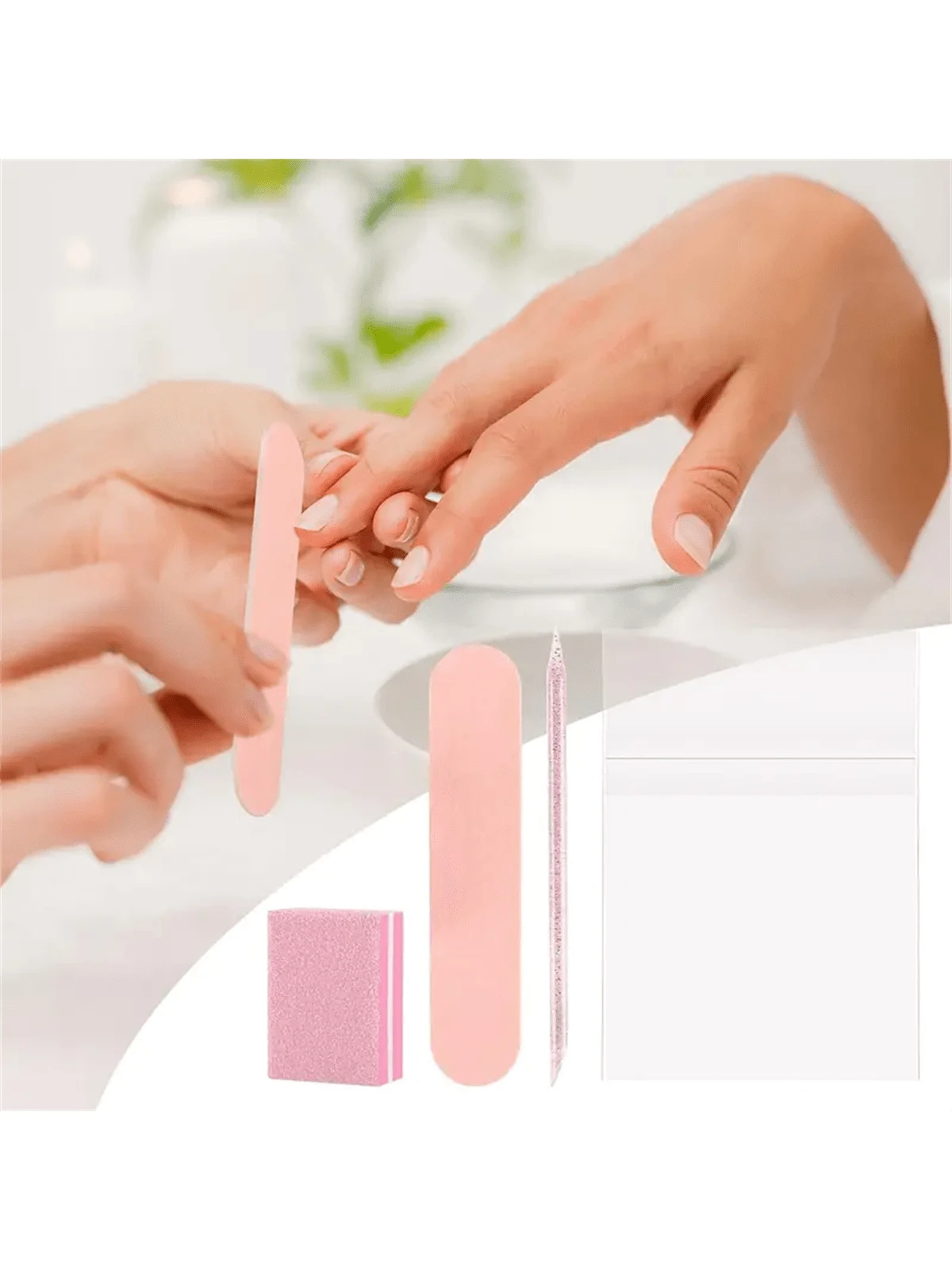 5/10/20 Peças Kit de Manicure Descartável: Mini Limas de Unha, Lixas, e ...