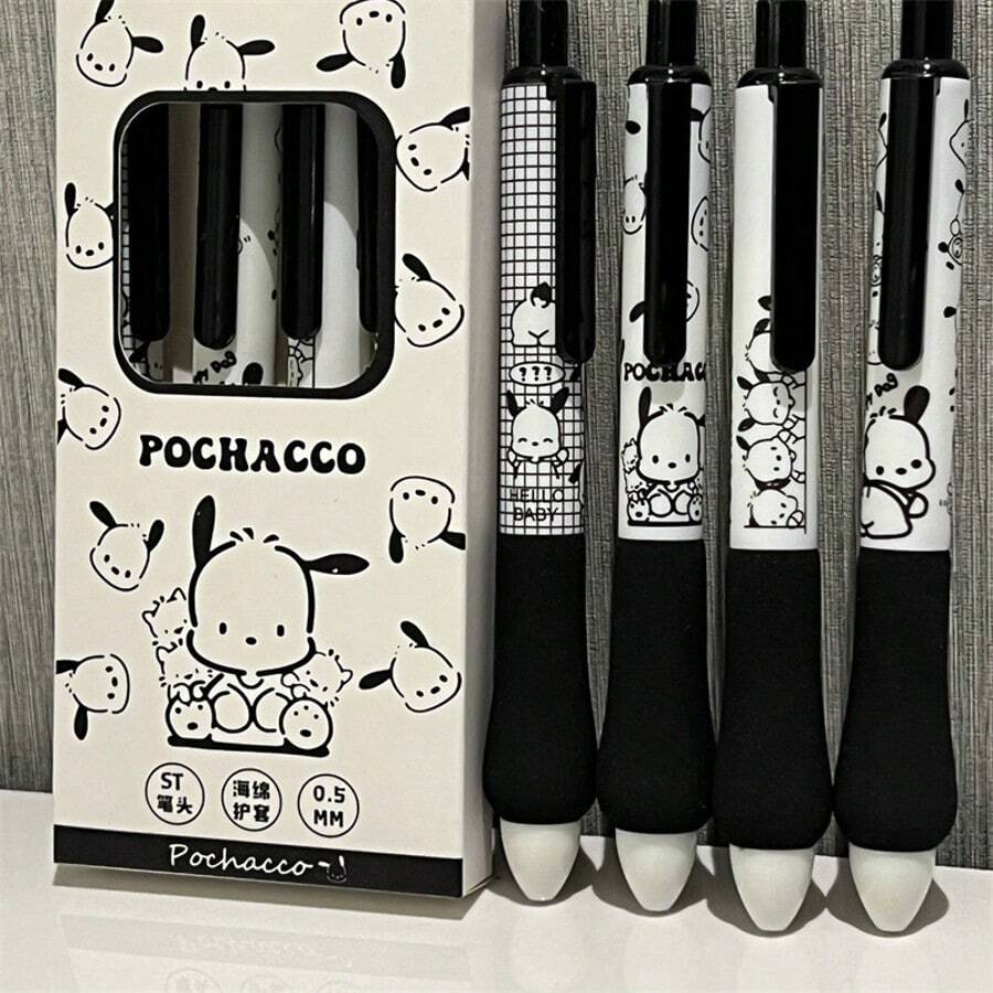 Sanrio Sanrio Pochacco & Pompompurin Cartoon Retractable 0.5mm Gel Ink ...