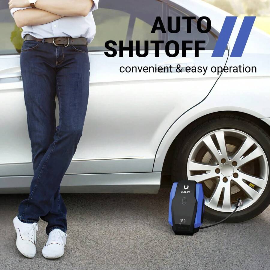 Heavy Duty Portable Air Compressor Car Tire Inflator Electric Pump Auto ...