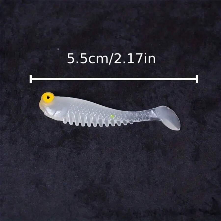 Luminous Soft Lures, Silicone Fish Shaped Fishing Artificial Lure Bait ...