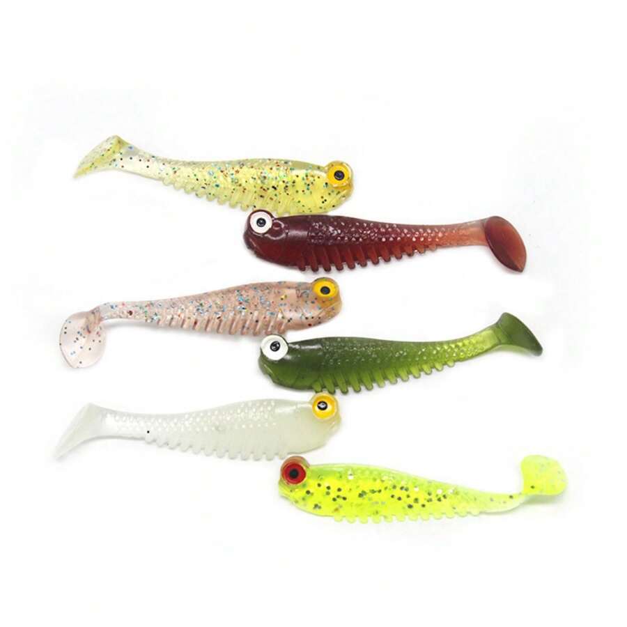Luminous Soft Lures, Silicone Fish Shaped Fishing Artificial Lure Bait ...