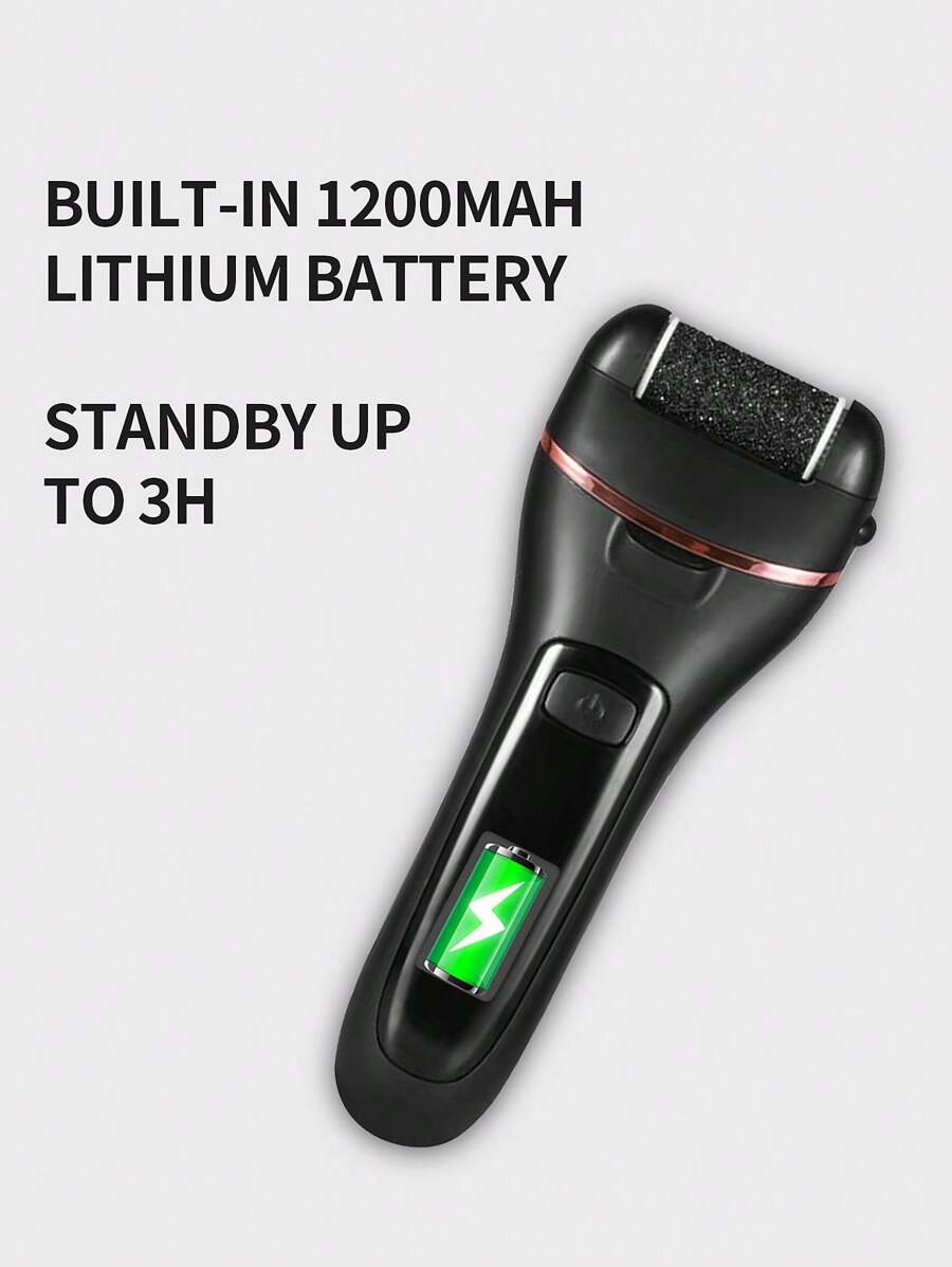 HB Rechargeable Callus Remover Kit, Including 3 Replacement Heads ...