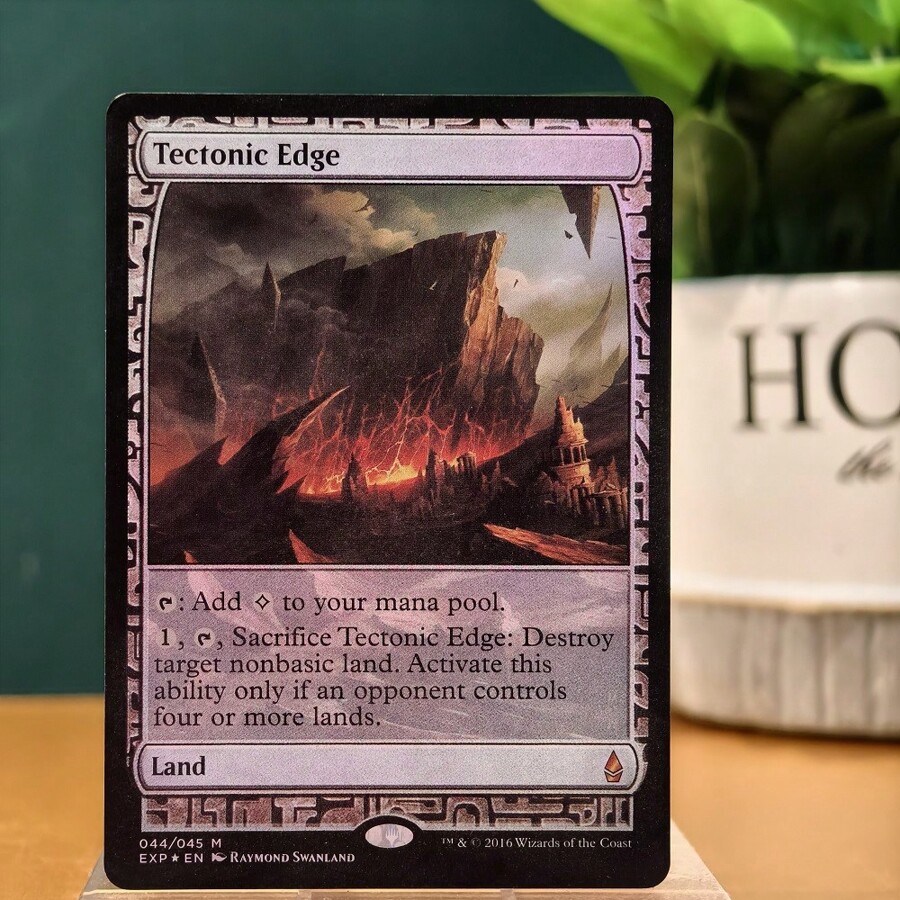 Collectible Game Card Magic The Gathering MTG Eye Of Ugin Tectonic Edge Wasteland Kor Haven ...