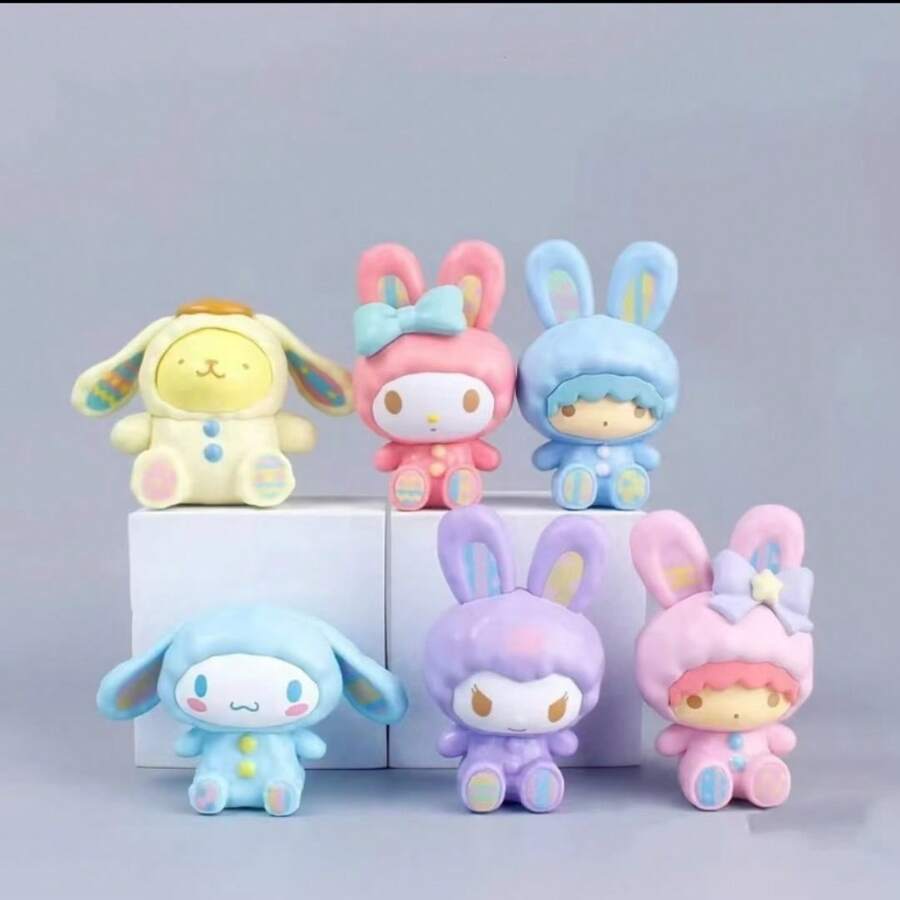 Sanrio Sanrio Rabbit Series PVC Blind Box Figurines, Sitting Posture ...