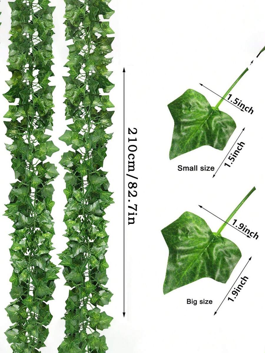 1/6/12/24pcs Beebel Ivy Garland 85Ft Strands Artificial Fake Ivy Leaves ...