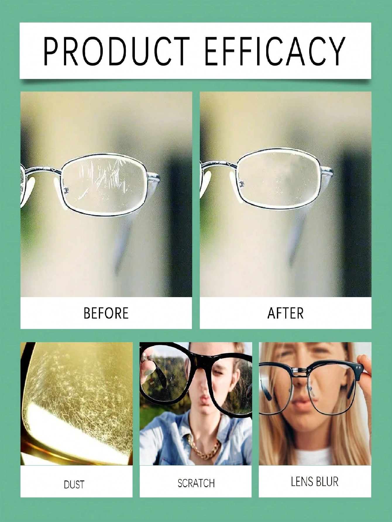 Lens Cleaning Wet Wipes, Portable Eyeglass Screen Cleaning Cloth ...