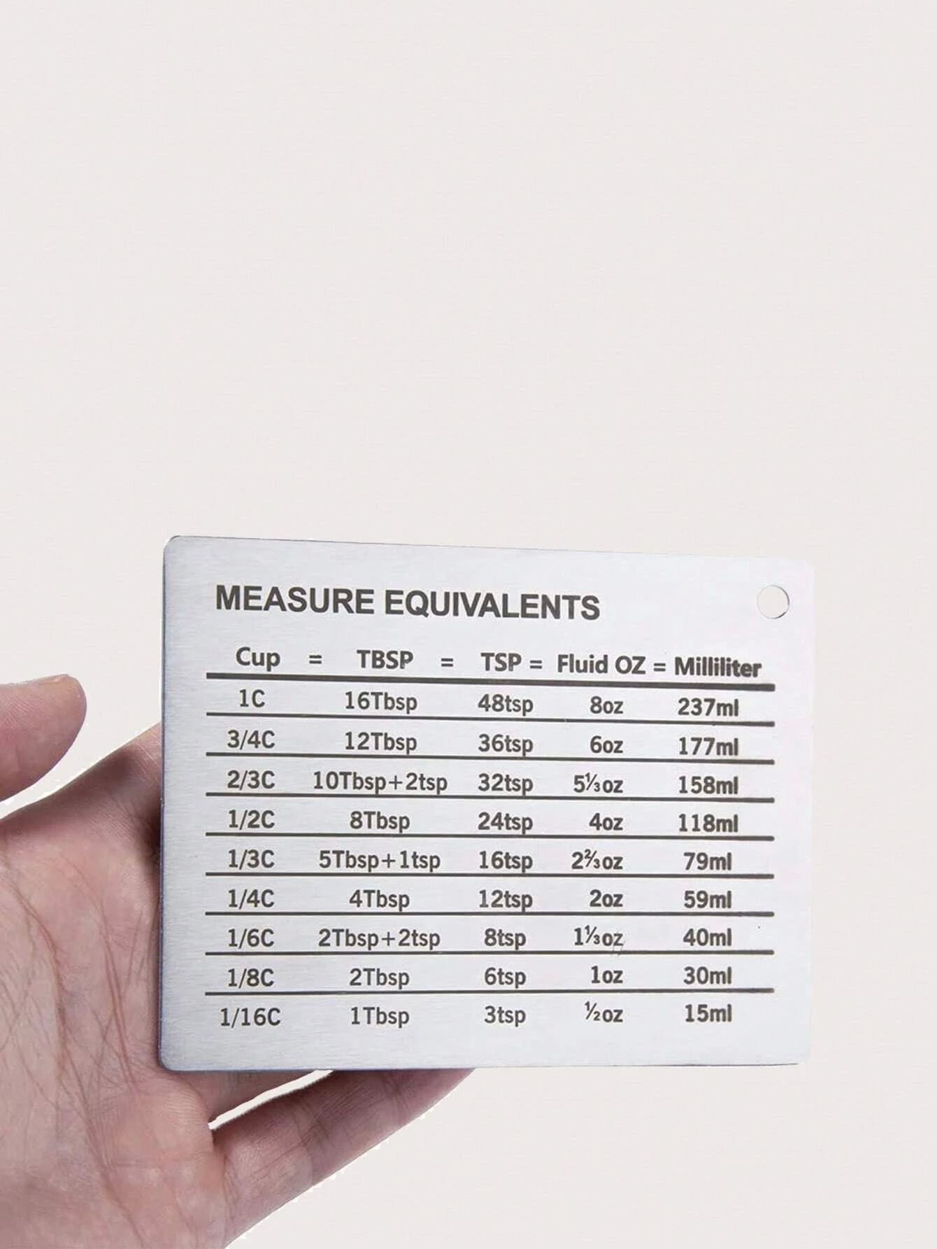 3pcs Measurement Conversion Chart Refrigerator Magnet, Baking Measuring ...