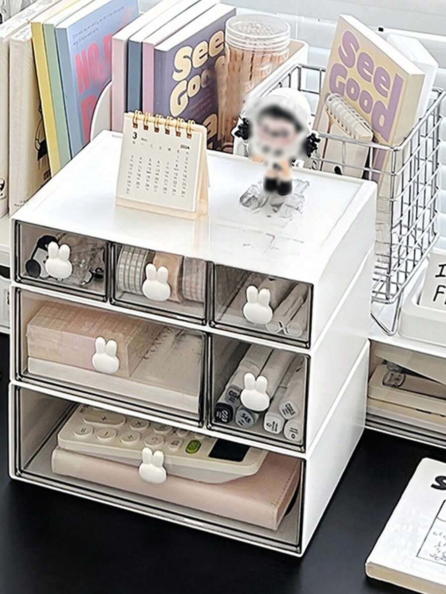 1pc Modular Drawer Type Storage Box, Multifunctional Desktop Organizer ...