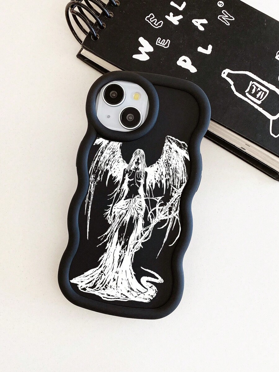 2pcs Angel Wing Print Phone Cases, Best Friends Phone Cases, Couple ...