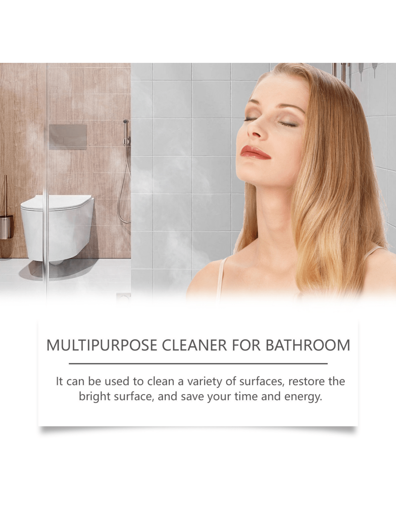 Multi-Purpose Bathroom Cleaner, Gentle Formula Removes Dirt, Grime And ...
